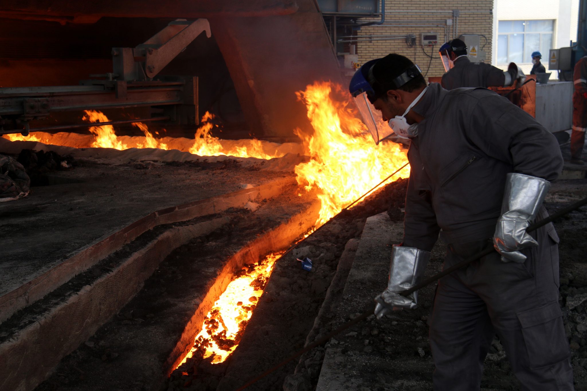 تولید اولین شمش چدن شرکت فولاد زرند ایرانیان | برداشت روز